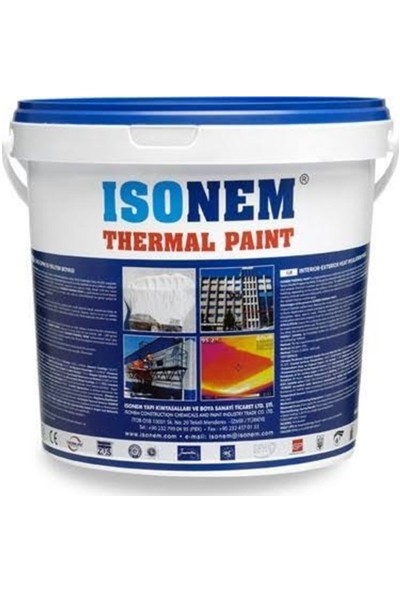 İsonem Thermal Paint Isı Yalıtım Boyası 10 Lt Beyaz İsonem Thermal Paint Isı Yalıtım Boyası 10 Lt Beyaz