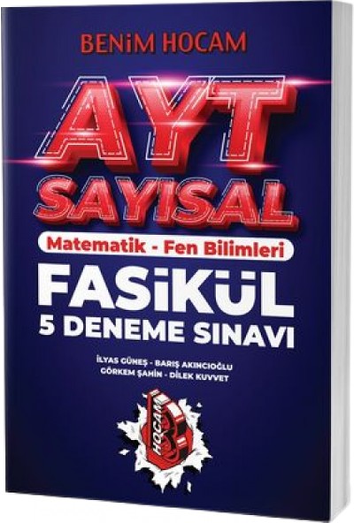 Benim Hocam Yayınları AYT Sayısal 5 Fasikül Deneme Sınavı