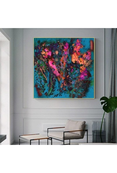 Tablo Plus Colourful Bunch Yağlı Boya Dokulu Tablo Tablo Plus Colourful Bunch Yağlı Boya Dokulu Tablo
