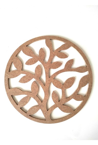 Dekolobi Yaprak Desenli Yuvarlak Boyanabilir Pano / Dallı Yaprak Tablo / Ham Mdf Hobi Boyama Dekor Ürünü Dekolobi Yaprak Desenli Yuvarlak Boyanabilir Pano / Dallı Yaprak Tablo / Ham Mdf Hobi Boyama Dekor Ürünü