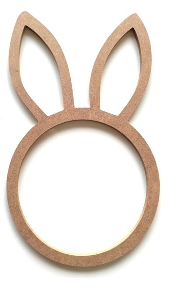Dekolobi Tavşan Kasnak Cnc Kesim Ham Mdf 30 cm