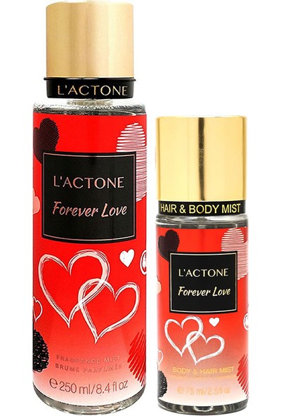Lactone L'actone Forever Love Vücut Spreyi & Saç Spreyi 2'li Set Lactone L'actone Forever Love Vücut Spreyi & Saç Spreyi 2'li Set