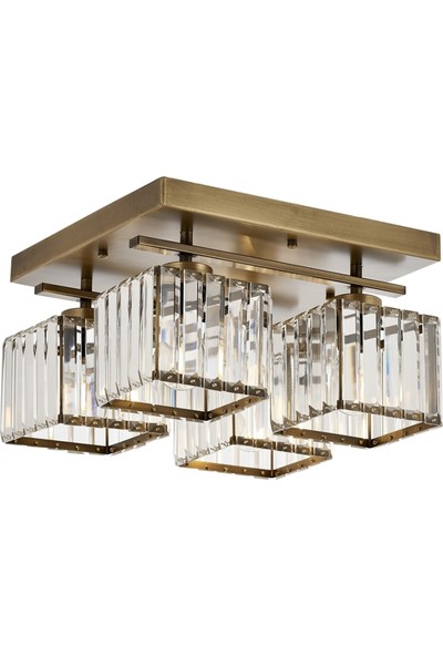 Romtek Export Eskitme Kaplama Modern Avize E27 Metal Kristal 40X40CM Romtek Export Eskitme Kaplama Modern Avize E27 Metal Kristal 40X40CM