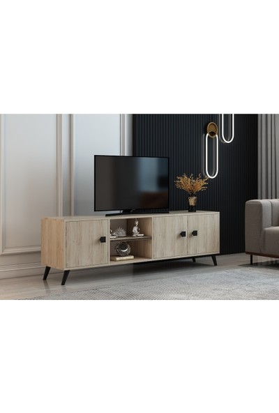 Afilli Haliç Tv Ünitesi Tamamı Mdf Flora Renk