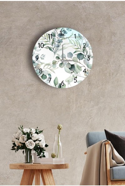 Saban Çap 27 cm Model 39 Dekoratif Cam Saat Saban Çap 27 cm Model 39 Dekoratif Cam Saat