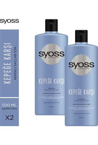 Kepeğe Karşı Şampuan 500 Ml X 2 Adet