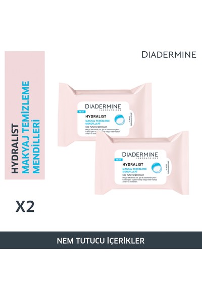 Dıadermıne Hydralıst Makyaj Temizleme Mendilleri X 2 Adet Dıadermıne Hydralıst Makyaj Temizleme Mendilleri X 2 Adet