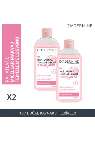 Diadermine Essential Rahatlatıcı Micellar Makyaj Temizleme Losyonu 400 Ml X 2 Adet Diadermine Essential Rahatlatıcı Micellar Makyaj Temizleme Losyonu 400 Ml X 2 Adet