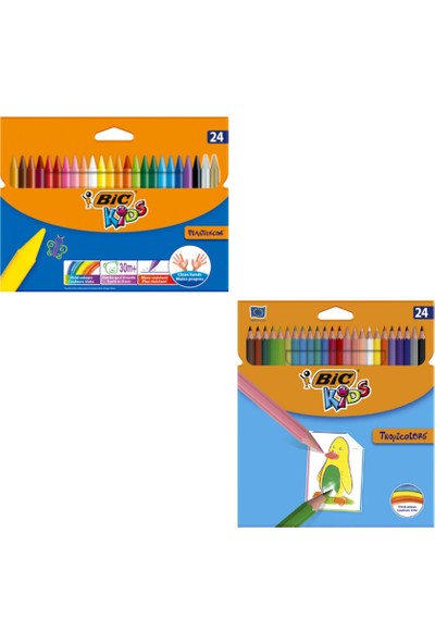 Bic 24'lu Pastel ve Kuru Boya Seti Bic 24'lu Pastel ve Kuru Boya Seti