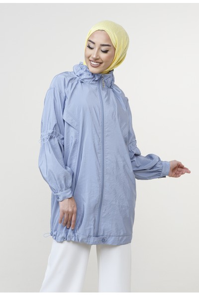 SETRMS Mavi Fermuarlı Cep Detaylı Kap 2223130