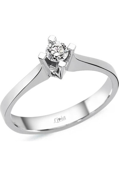 Livia 14 Ayar 0,23 Karat Tektaş Pırlanta Yüzük Livia 14 Ayar 0,23 Karat Tektaş Pırlanta Yüzük