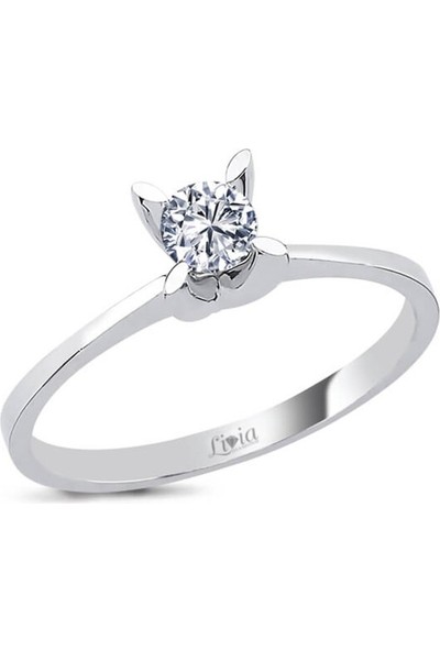 Livia 14 Ayar 0,51 Karat Tektaş Pırlanta Yüzük Livia 14 Ayar 0,51 Karat Tektaş Pırlanta Yüzük