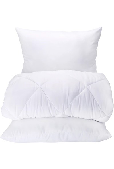 Karaca Home Microfiber Çift Kişilik Yorgan 2 Yastık Set Karaca Home Microfiber Çift Kişilik Yorgan 2 Yastık Set