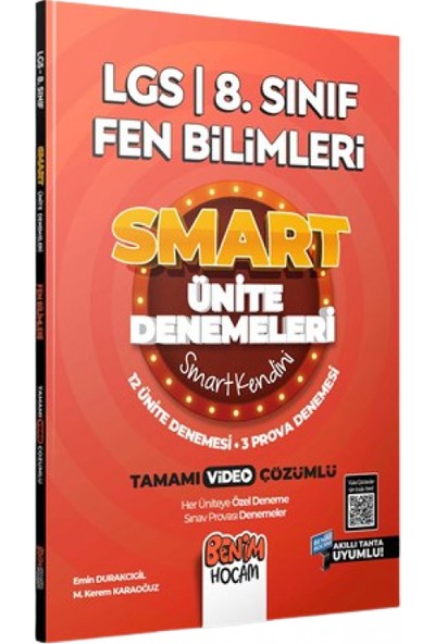 Benim Hocam Yayınları LGS 8. Sınıf Smart Fen Bilimleri Deneme Sınavları Benim Hocam Yayınları