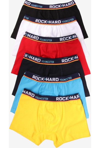 Domikids Erkek Çocuk Çok Renkli Pamuklu Likralı Boxer 6'lı Paket 62023-2 Domikids Erkek Çocuk Çok Renkli Pamuklu Likralı Boxer 6'lı Paket 62023-2