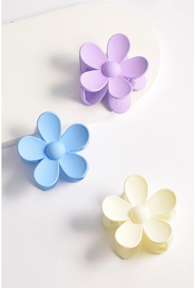 Bahels Trend 3'lü Pastel Renk Papatya Çiçek Mandal Toka Seti Bahels Trend 3'lü Pastel Renk Papatya Çiçek Mandal Toka Seti