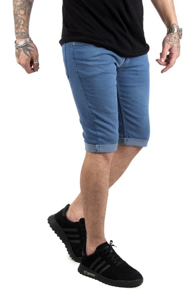 Deepsea Erkek Beş Cep Likralı Düğmeli Slim Fit Kot Kapri 2014157 Deepsea Erkek Beş Cep Likralı Düğmeli Slim Fit Kot Kapri 2014157