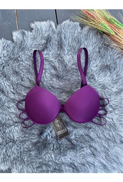 Mooi Mor Dolgulu Elegant Soft Tekli Sütyen