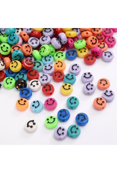 Yumuşak Keçe Renkli Gülen Surat Boncuk 250 Adet Yumuşak Keçe Renkli Gülen Surat Boncuk 250 Adet