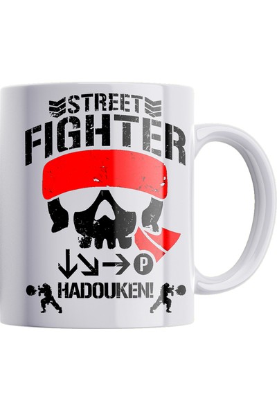 Remonz Street Fighter Hadouken Çift Baskılı Porselen Kupa