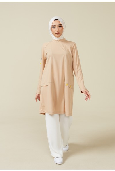 SETRMS Bej Yaka Detay Armalı Tunik 2223064 SETRMS Bej Yaka Detay Armalı Tunik 2223064