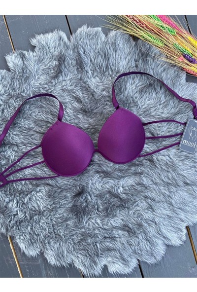 Mooi Mor Dolgulu Elegant Soft Tekli Sütyen