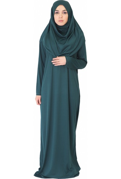 Zehranaz Namaz Elbisesi Koyu Yeşil S