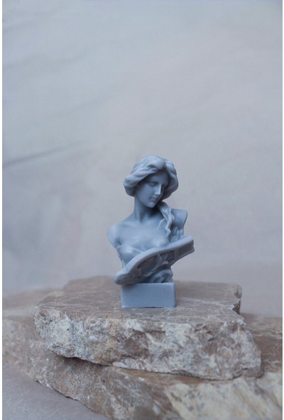 Rosart Collection Kadın Büst Heykel Mum Kokulu Parfümlü Soya Wax