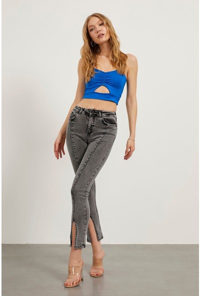 Armalife Yırtmaçlı Kar Yıkama Jean Pantolon