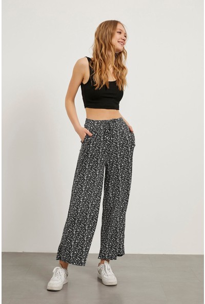 Armalife Bağcıklı Desenli Kaşkorse Pantolon