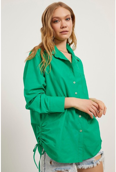 Armalife Tek Cep Yanı Büzgülü Gömlek