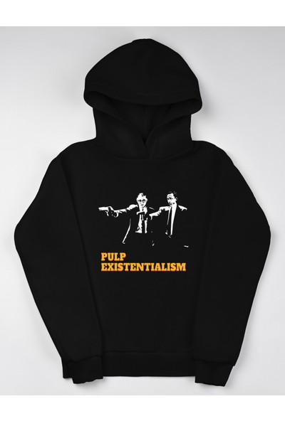 Baskılı Oversize Unisex Hoodie Sweatshirt