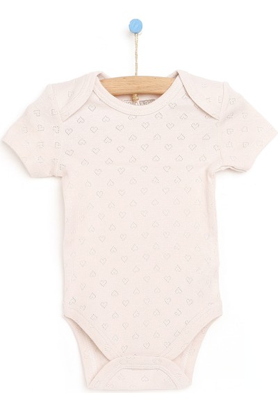 Hello Baby Özel Renk Jakarlı Kısa Kol Body Hello Baby Özel Renk Jakarlı Kısa Kol Body