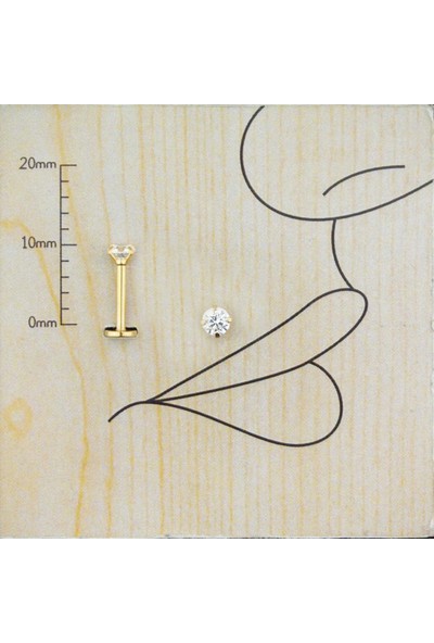 Family Store 3,5mm Zirkon Taşlı Cerrahi Çelik Dudak Piercing Family Store 3,5mm Zirkon Taşlı Cerrahi Çelik Dudak Piercing