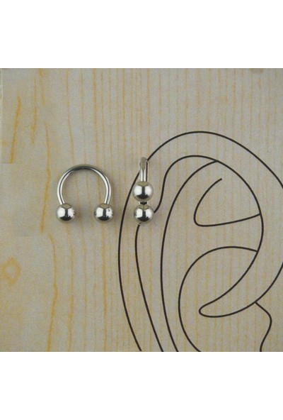 Family Store 8mm Çelik Halka Piercing (Top:4mm)