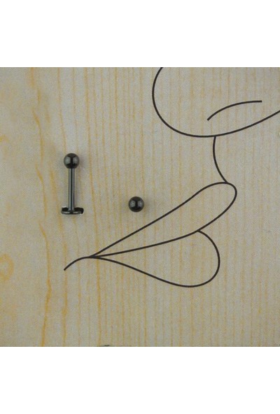 Family Store 8mm Siyah Dudak Piercing (Top:3mm) Family Store 8mm Siyah Dudak Piercing (Top:3mm)