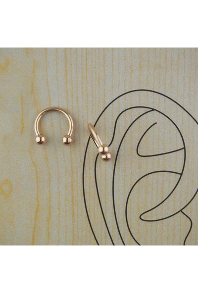 Family Store 8mm Rose Halka Piercing (Top:3mm) Family Store 8mm Rose Halka Piercing (Top:3mm)