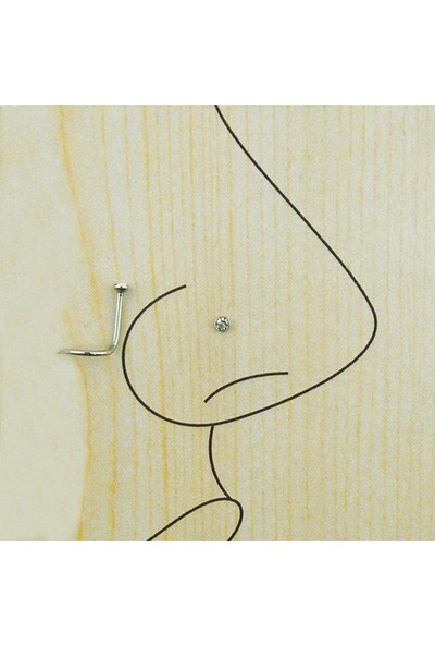 Family Store 1mm Spiral Çelik Hızma Piercing (Kristal:2mm) Family Store 1mm Spiral Çelik Hızma Piercing (Kristal:2mm)