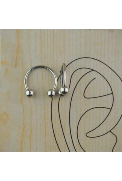 Family Store 12MM Çelik Halka Piercing (Top:4mm)