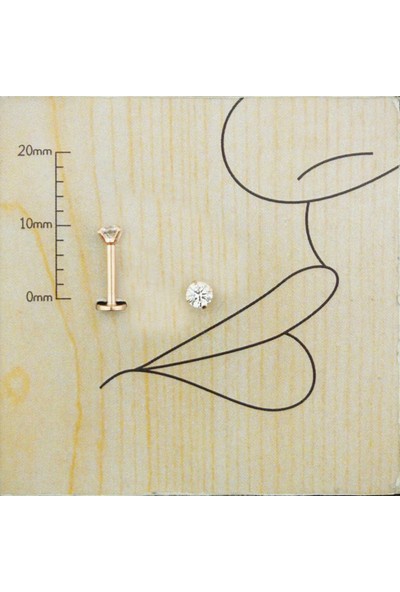 Family Store 3,5mm Zirkon Taşlı Cerrahi Çelik Dudak Piercing Family Store 3,5mm Zirkon Taşlı Cerrahi Çelik Dudak Piercing