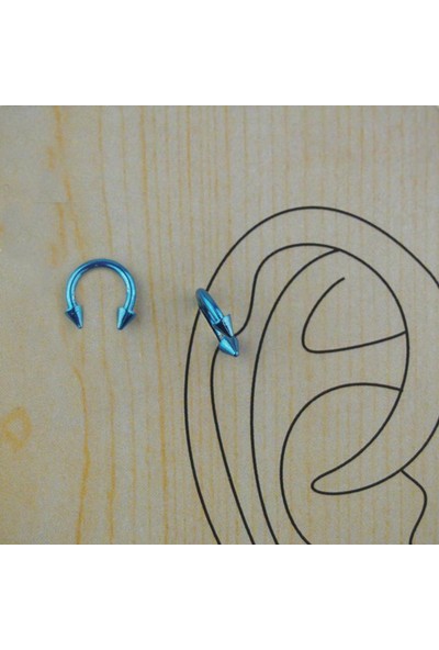 Family Store 6mm Cerrahi Çelik Mavi Halka Piercing (Spayk:2,5mm) Family Store 6mm Cerrahi Çelik Mavi Halka Piercing (Spayk:2,5mm)