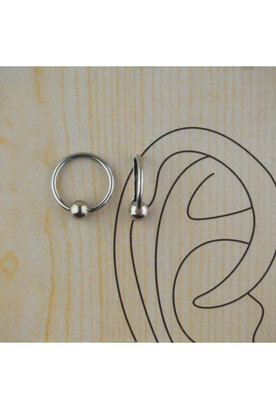 Family Store 8mm Çelik Halka Piercing (Top:4mm)