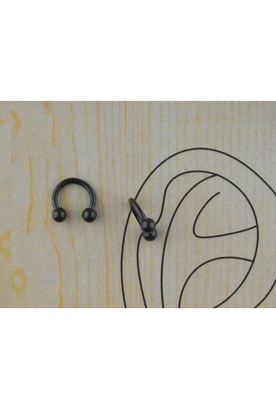 Family Store 6mm Siyah Halka Piercing (Top:3mm) Family Store 6mm Siyah Halka Piercing (Top:3mm)