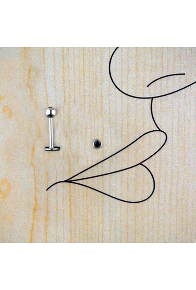 Family Store 8mm Çelik Tek Taşlı Dudak Piercing (Siyah Taş) Family Store 8mm Çelik Tek Taşlı Dudak Piercing (Siyah Taş)