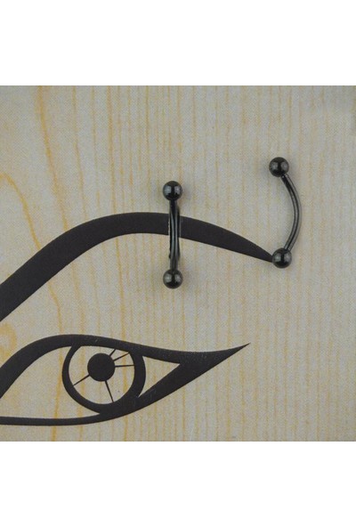 Family Store 10MM Cerrahi Çelik Siyah Kaş Piercing Family Store 10MM Cerrahi Çelik Siyah Kaş Piercing