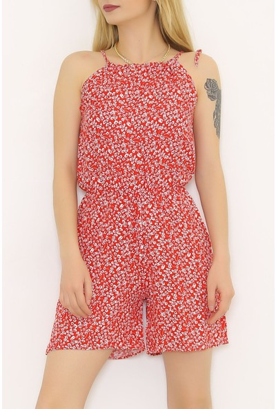 Meern Şortlu Salopet Kırmızıçiçekli - 9346.316.