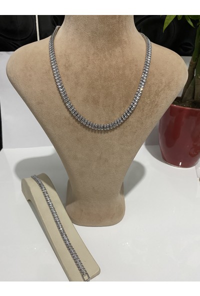 Aksesuaroloji Çelik Suyolu Kolye+Bileklik