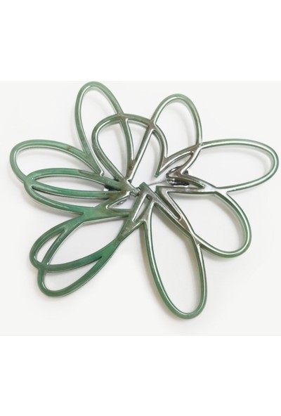 Yargıcı Çiçek Formlu Broş