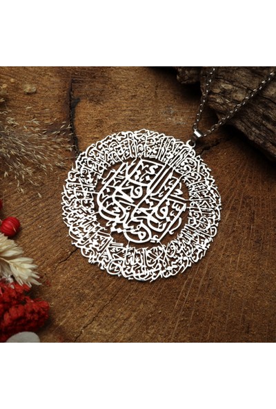 Sima Silver Gümüş Tasarım Yuvarlak Fetih Süresi Trend Bayan Madalyon Du