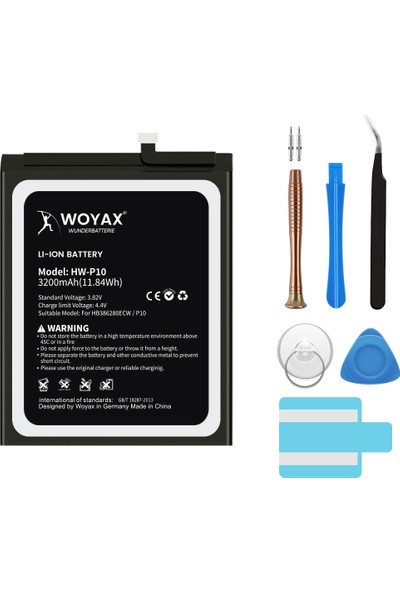 Woyax Huawei P10 /honor 9 Uyumlu Premium Batarya Woyax Huawei P10 /honor 9 Uyumlu Premium Batarya